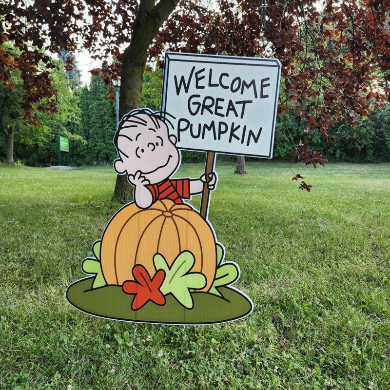Welcome Great Pumpkin Sign - Etsy