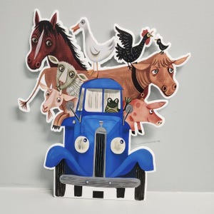 The LITTLE BLUE TRUCK Animal Cutout Farm Birthday Party Decoration Baby ...