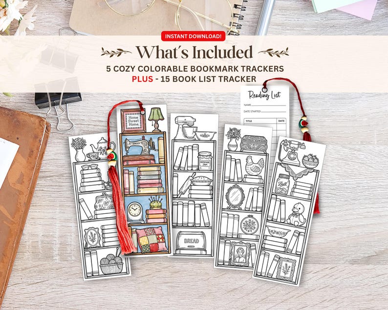 Printable Grandmacore Reading Tracker Bookmarks (PDF) - Etsy UK
