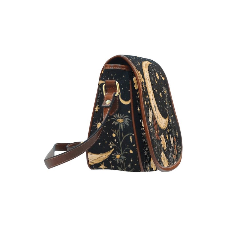 Whimsigoth Witchy Crossbody Bag Dark Cottagecore Satchel With Moon ...