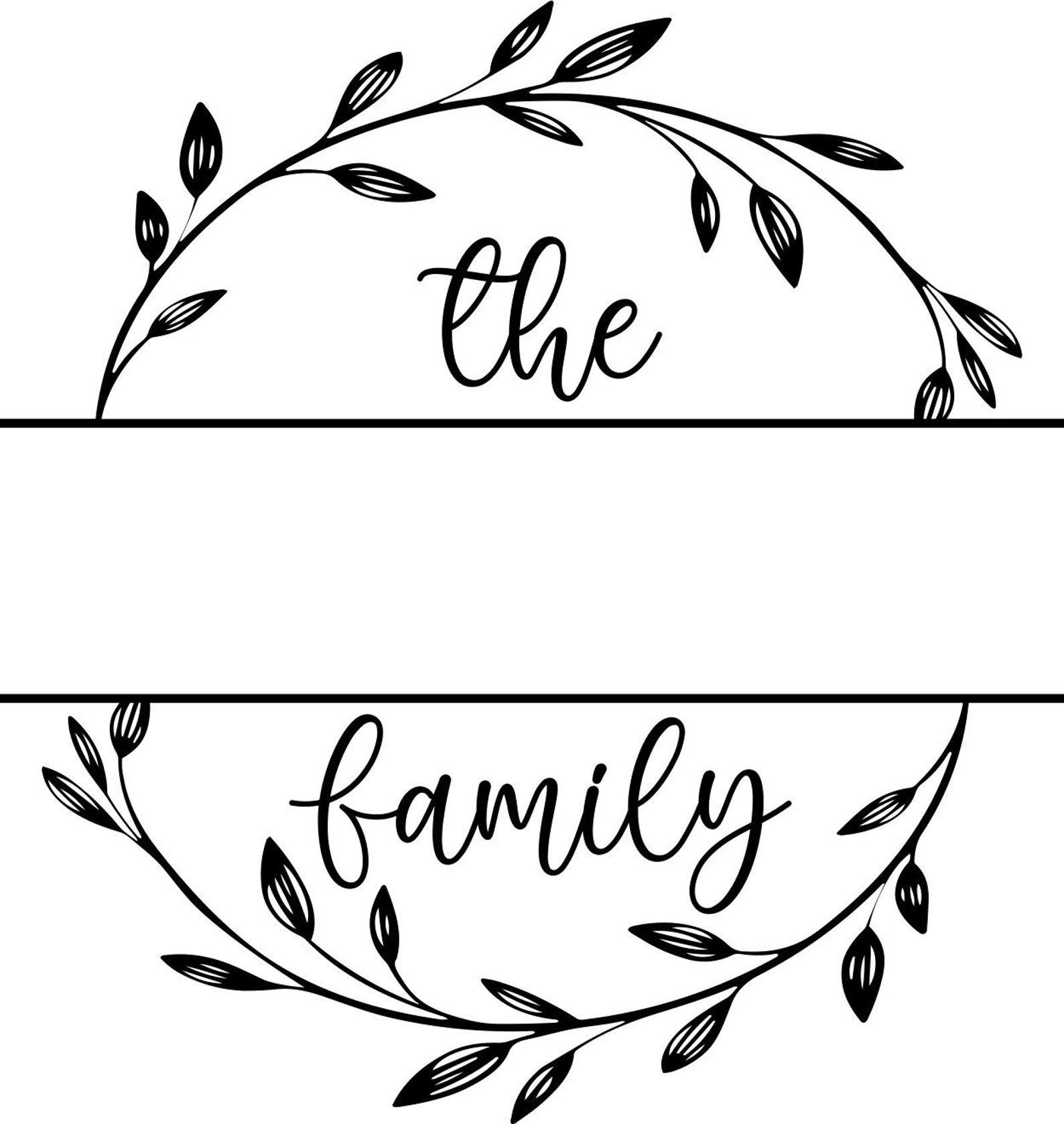 54 Family Monogram Template Bundle SVG PNG EPS - Etsy