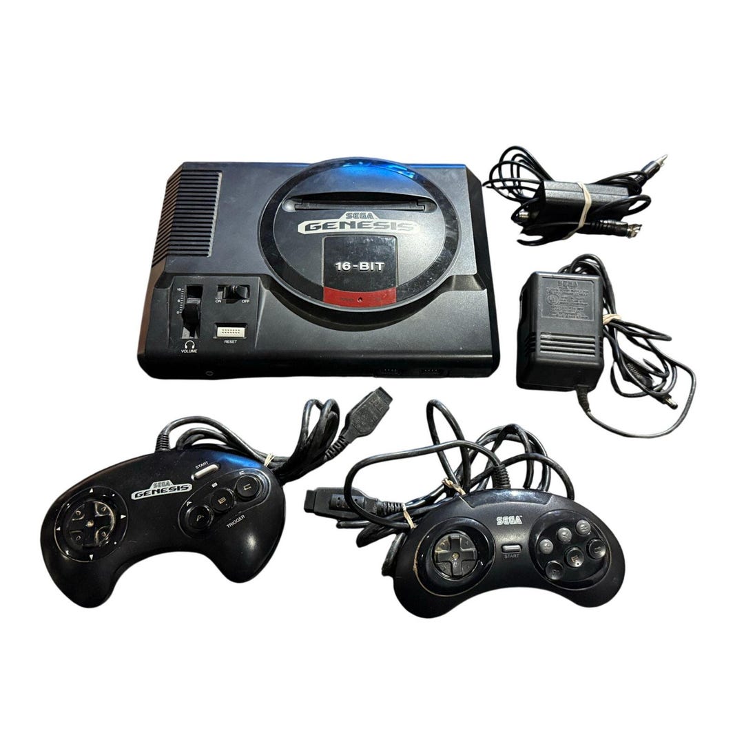Sega Genesis Model 1 Console Authentic Bundle W/ 2 Controllers & Wires ...