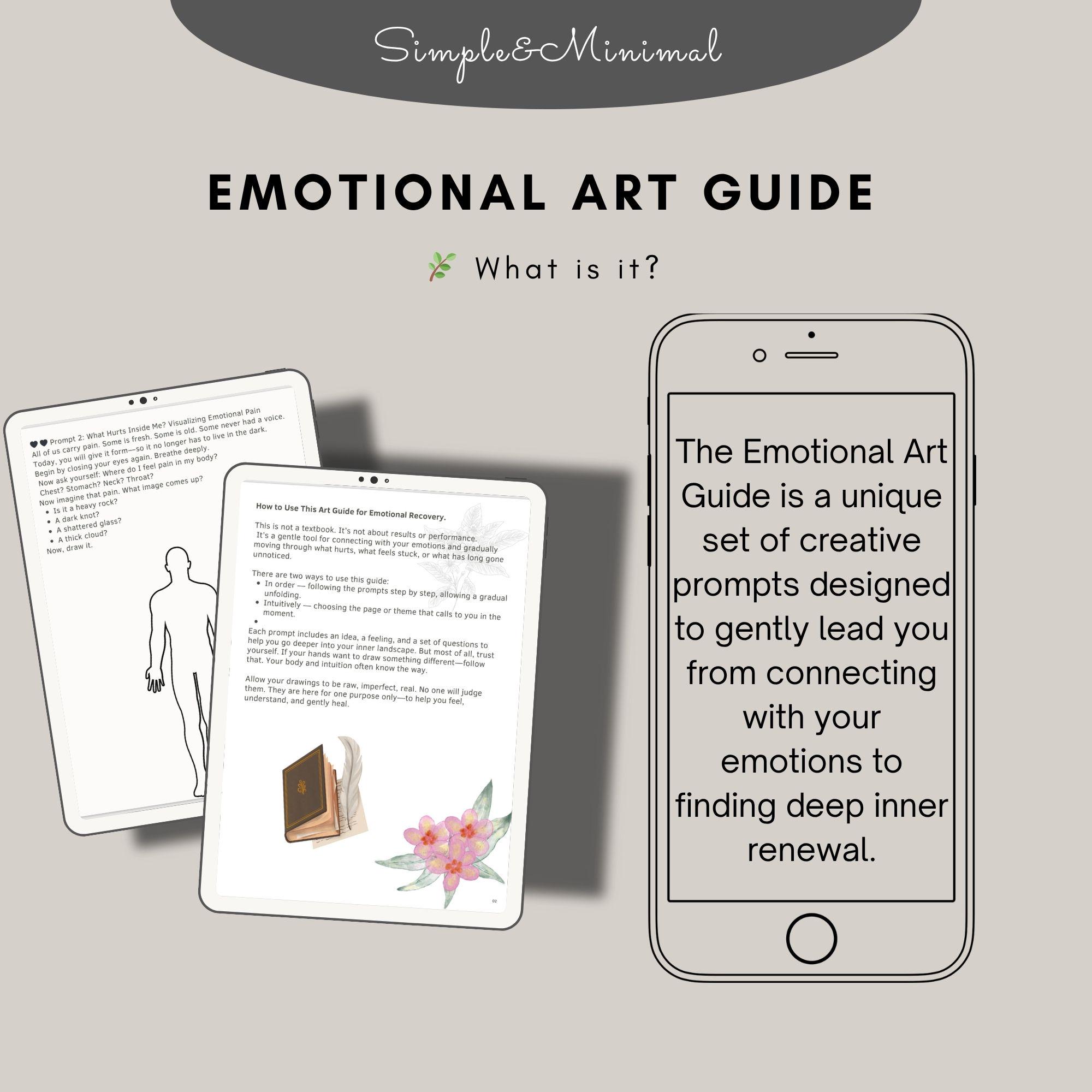 Emotional Art Therapy Guide – Printable Self-care Workbook (PDF) - Etsy