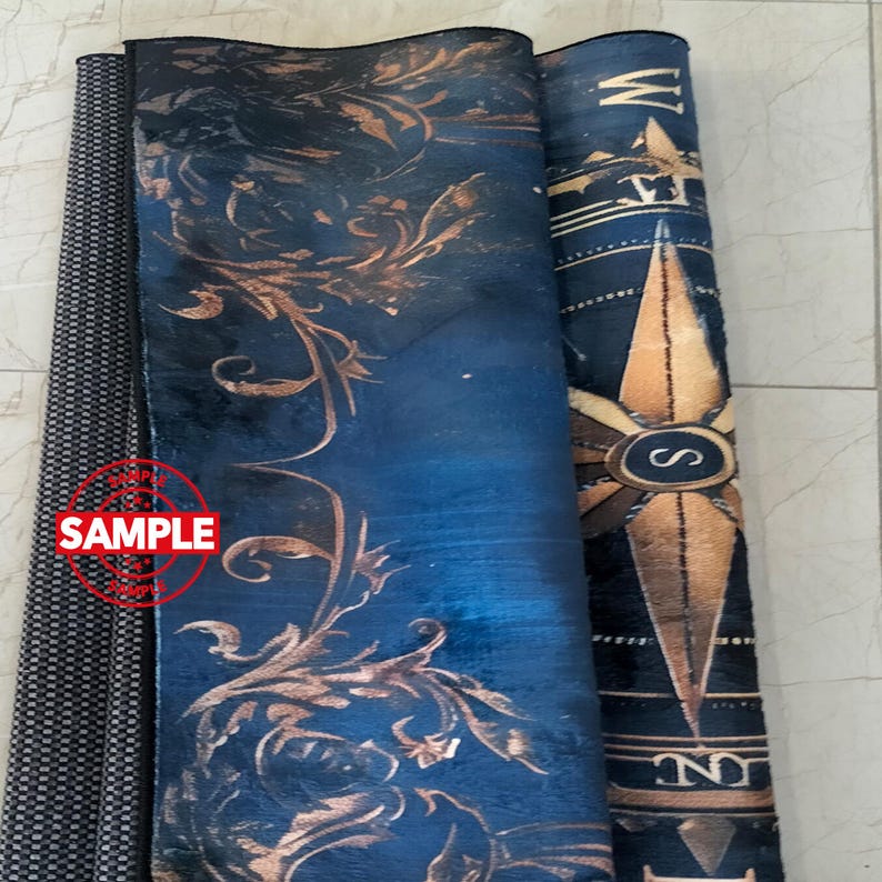 Gothic Red Moon Rug: Spooky Cemetery Design - Etsy