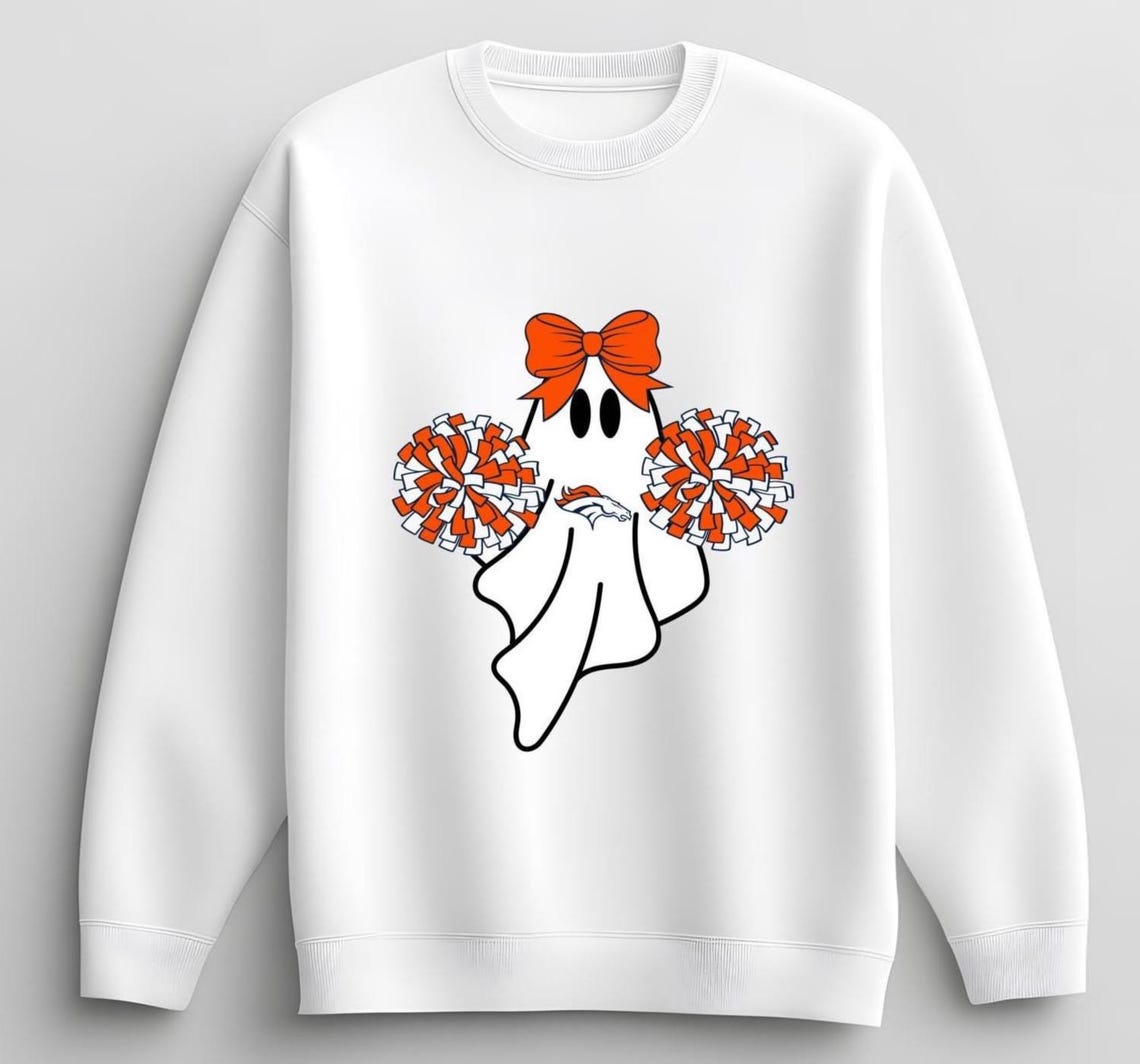 Cheer Ghost Halloween Pngs Spooky Football Spirit - Etsy