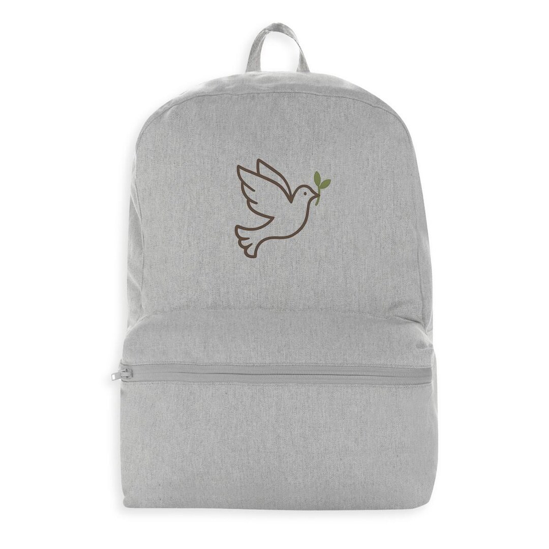 Jonas Backpack – 100% Recycled – Dove of Peace – Meyline Design - Etsy
