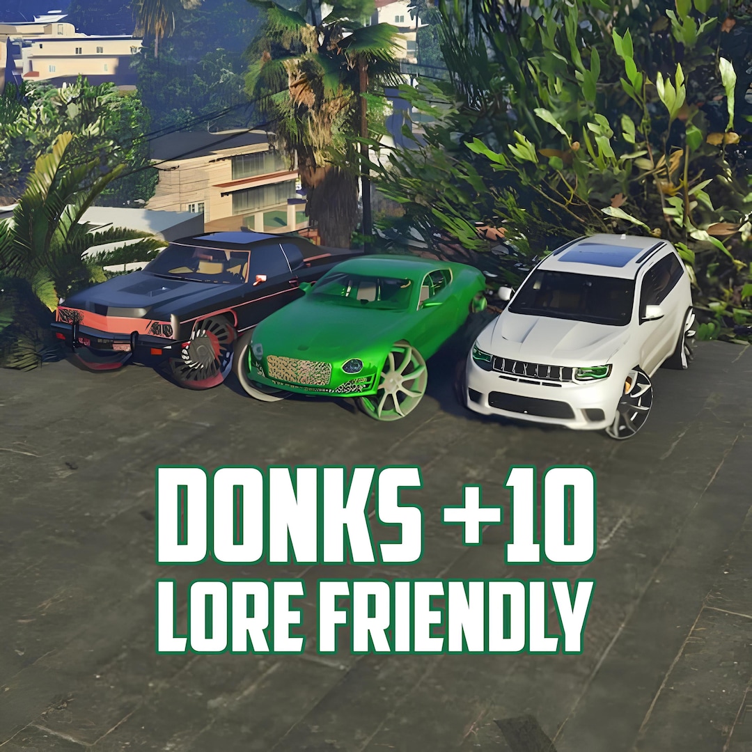 Fivem 2025 Donk Car Pack: Unbranded Roleplay Vehicles (10+ Models ...