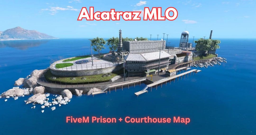 Alcatraz MLO | Modificação de mapa da prisão e do tribunal FiveM ...