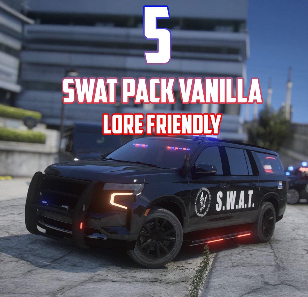 Buy Fivem SWAT Vehicle Pack: Lore-friendly Police Cars W/ Handling ...