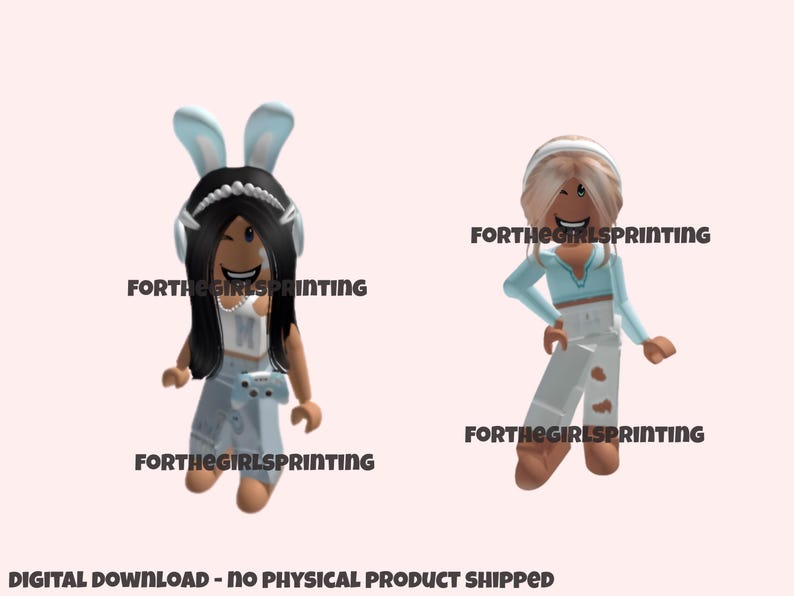 Roblox PNG Files: Roblox Characters Clipart - Etsy