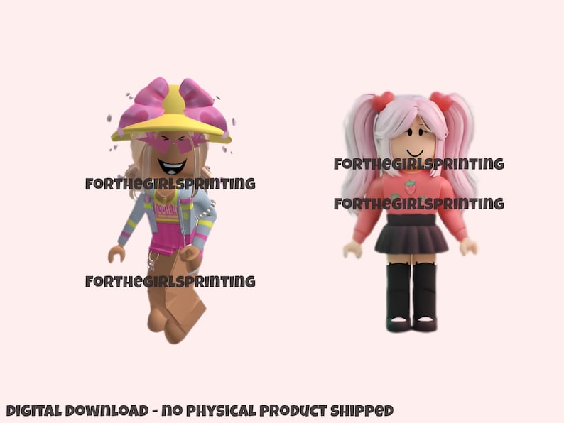 Roblox PNG Files: Roblox Characters Clipart - Etsy
