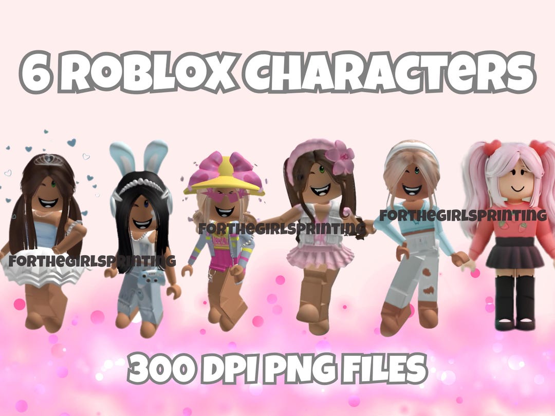 Roblox PNG Files: Roblox Characters Clipart - Etsy