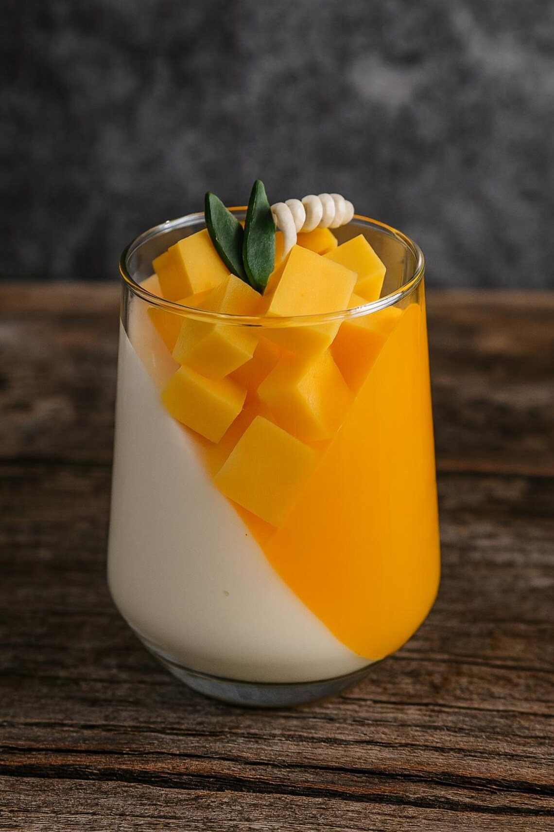 Mango Yogurt Dessert Cup | Tropical Layered Treat | Fresh Mango Cubes ...