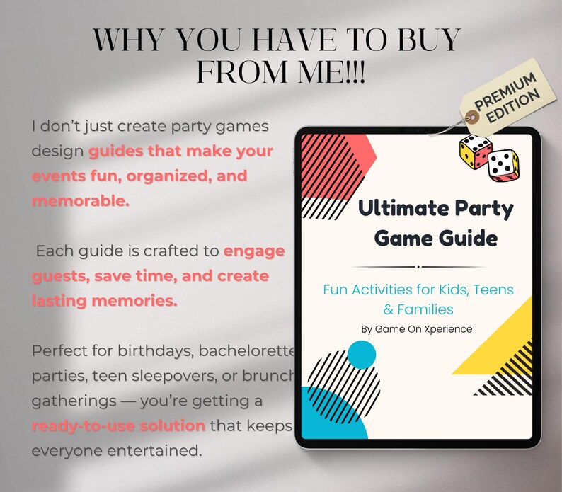 Printable Game Guide: Family Fun, Party Games (digital Download) - Etsy