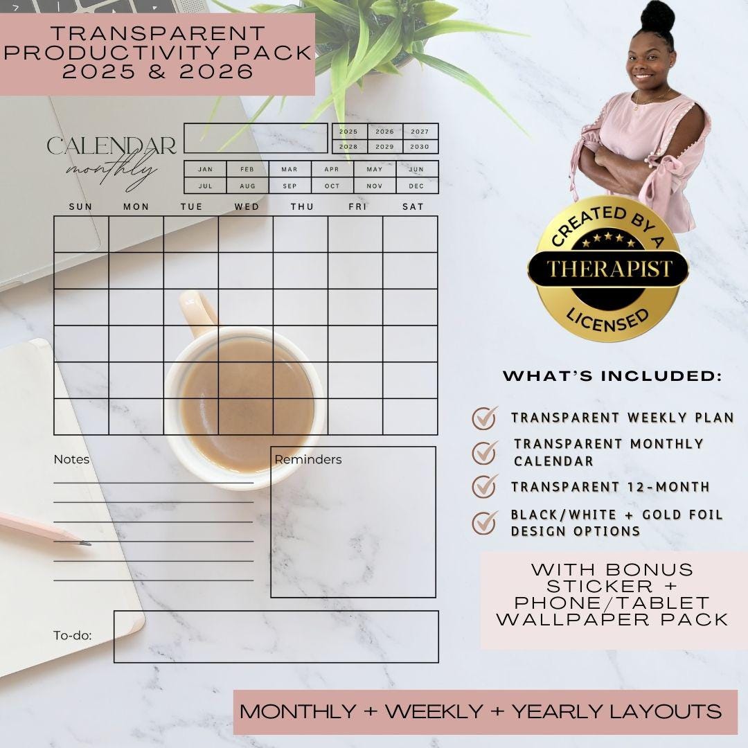 Digital Calendars, Minimalist Planner, Overlay Pack, Simple ...