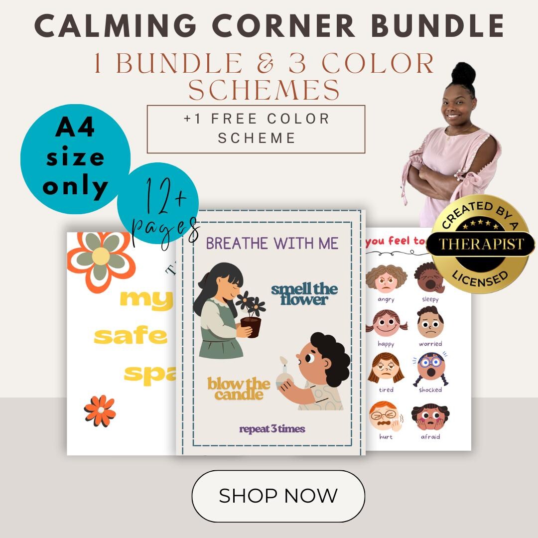 Calming Corner Posters: Emotion Regulation Printables (digital Download ...