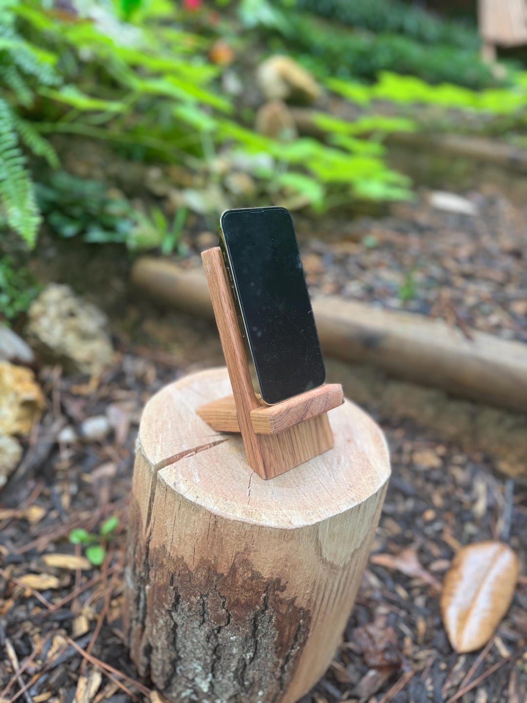 Oak Phone Stand - Etsy