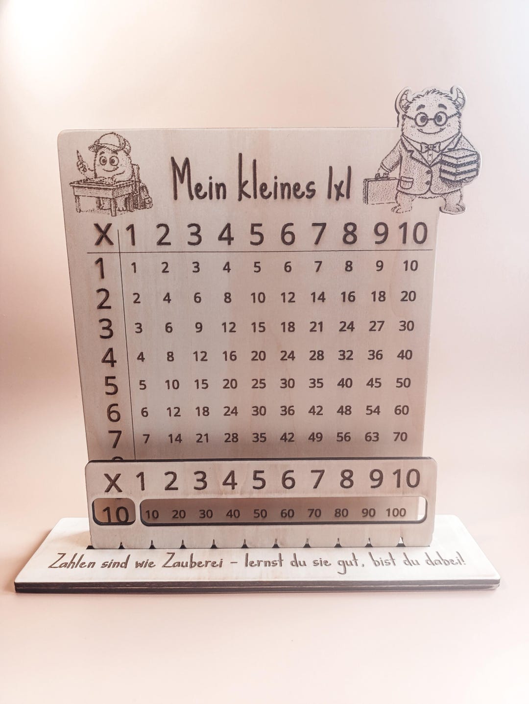 Wooden Multiplication Table | Elementary School Multiplication Board ...