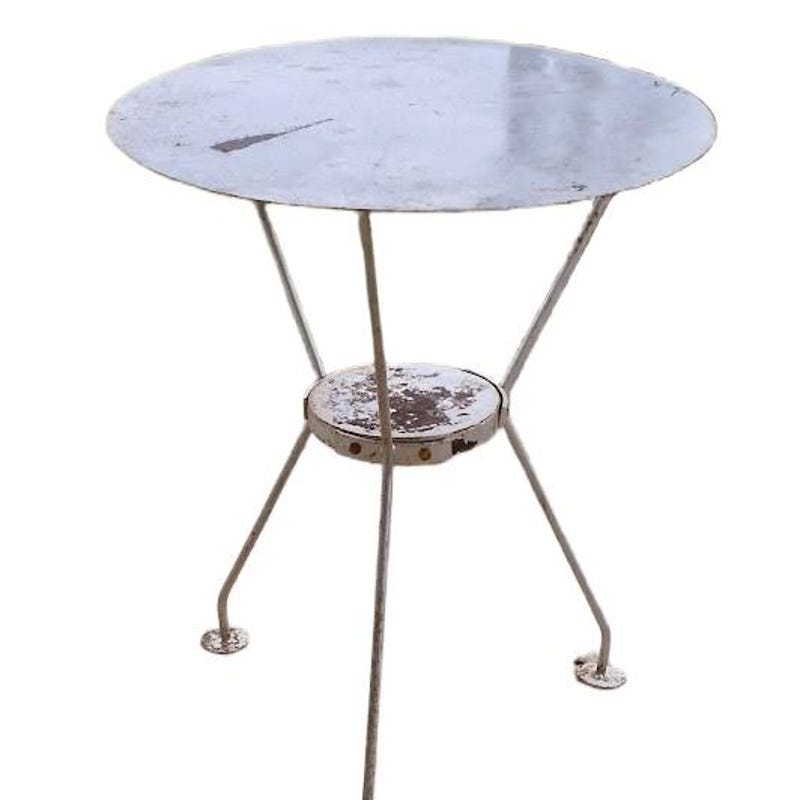 Antique Metal Bistro Table - Etsy