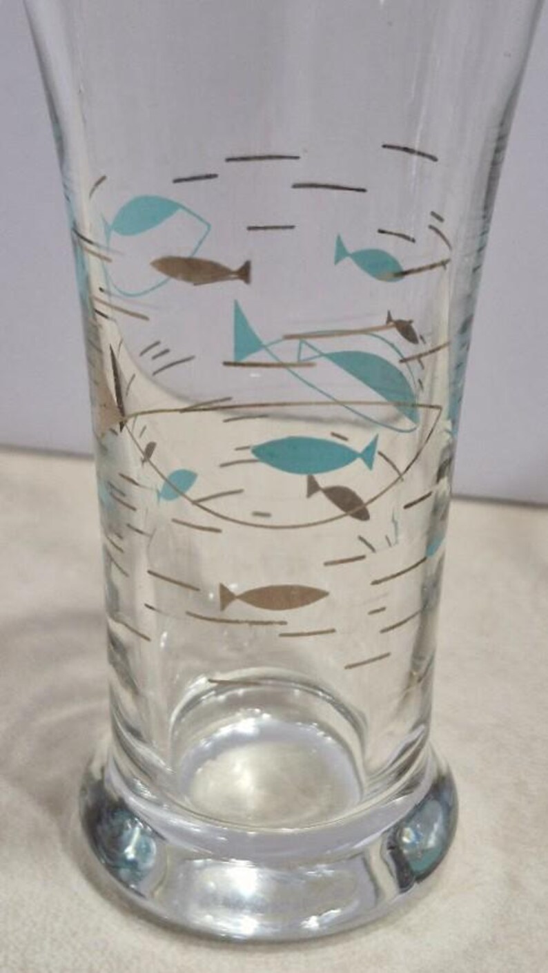 Libbey Mediterranean Atomic Fish Juice MCM Glasses - Set of 4 - Etsy