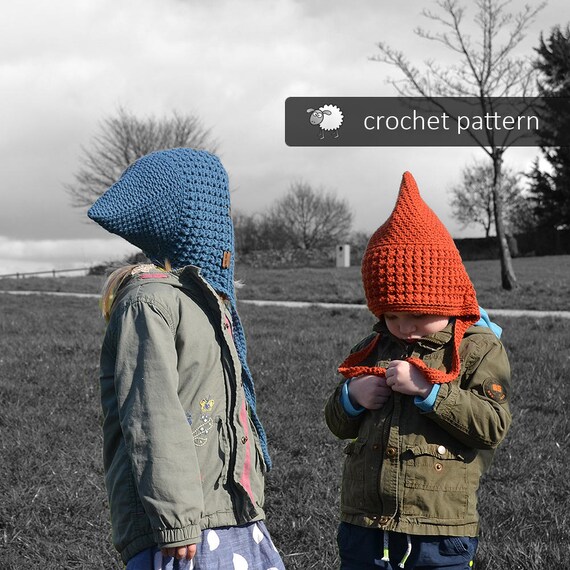 Hat Crochet Pattern for Children Pixie Hat Crochet Pattern | Etsy