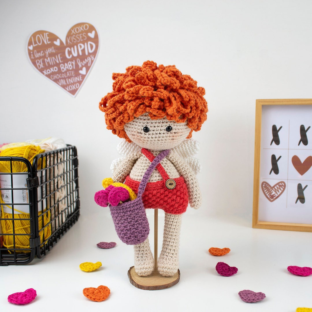 Cupid Crochet Pattern, Cupid Amigurumi, Valentines Day Crochet Pattern ...