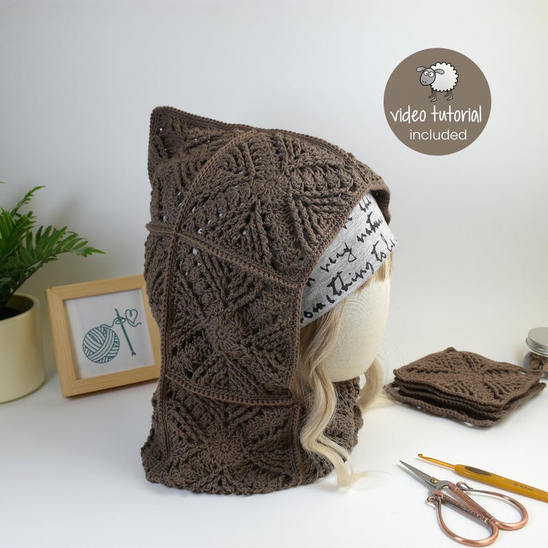 Ravenwood Pixie Hood Crochet Pattern - PDF and Video Tutorial - Etsy