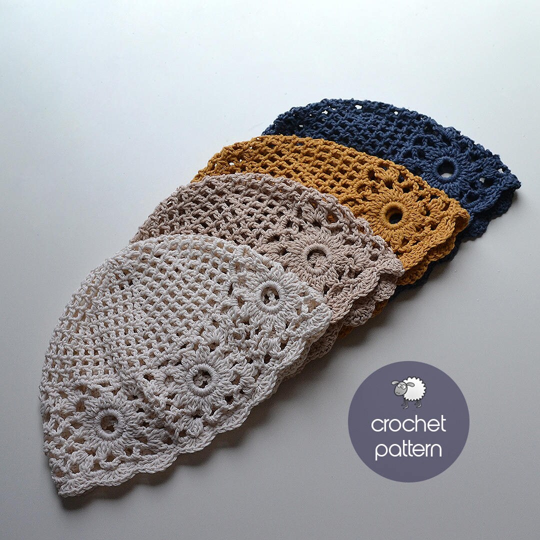 Flower Lace Hat Crochet Pattern: Boho Hippie Style (PDF Pattern) - Etsy