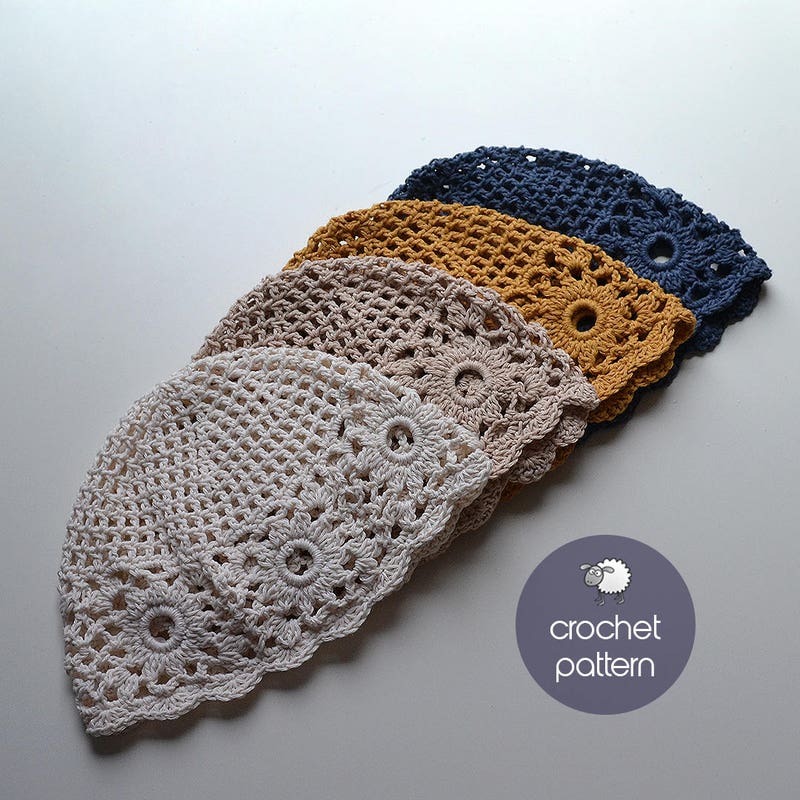 Crochet Flower Beanie Pattern - Etsy