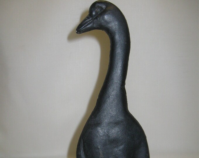 Cast Iron Large Heavy Black Duck Goose Door Stop Wedge 13 High EMIG7297 ...