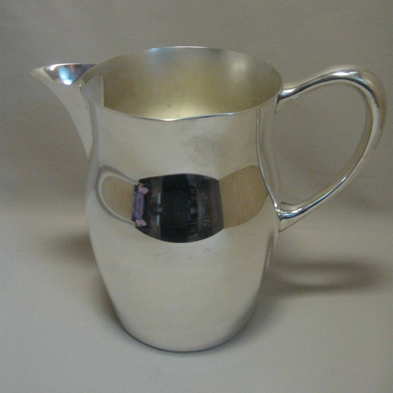 Silver Plate Pitcher - Etsy