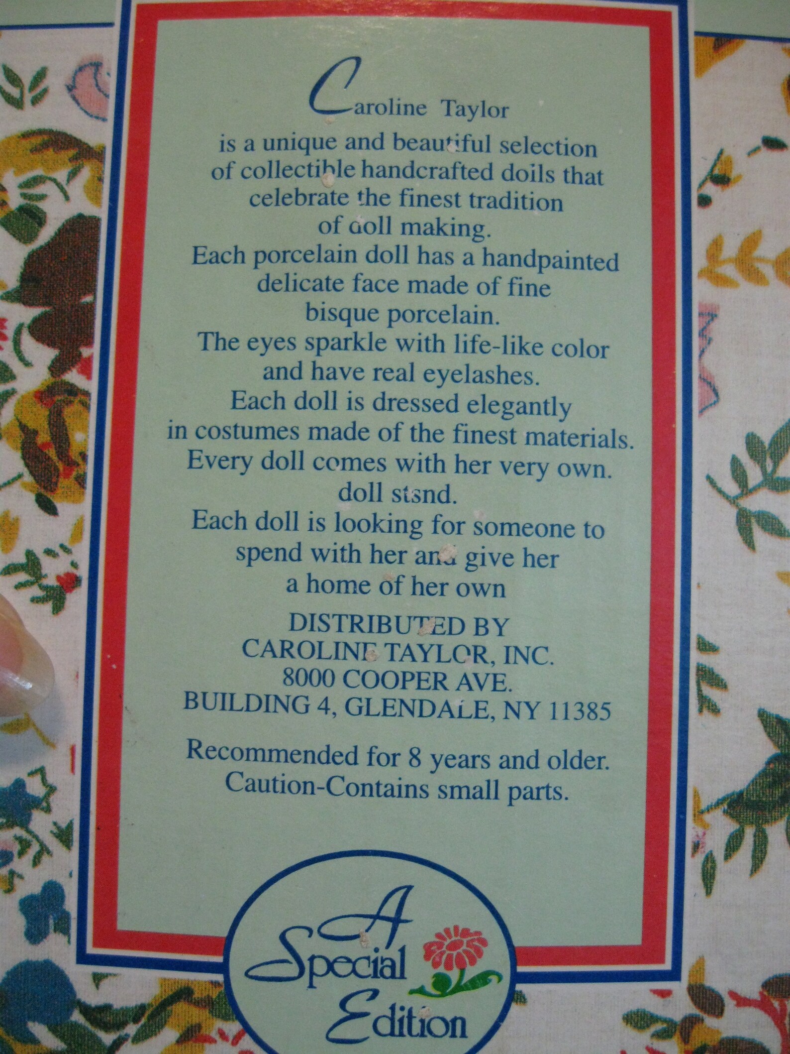 Caroline Taylor 6" Handcrafted Porcelain Jointed Doll A Special Edition ...