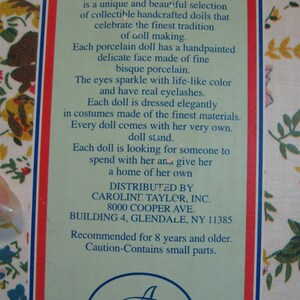 Caroline Taylor 6" Handcrafted Porcelain Jointed Doll A Special Edition ...