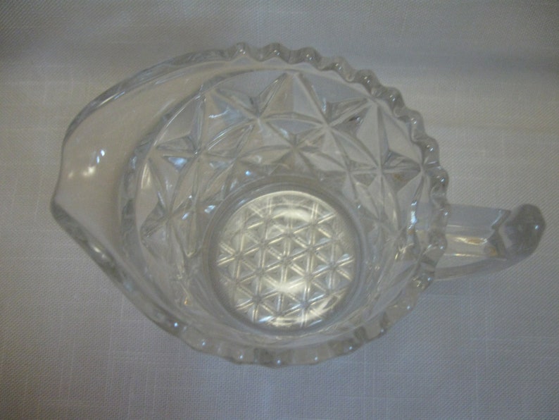 Glass Creamer Personal Pitcher Mt Vernon Crisscross Diamonds - Etsy