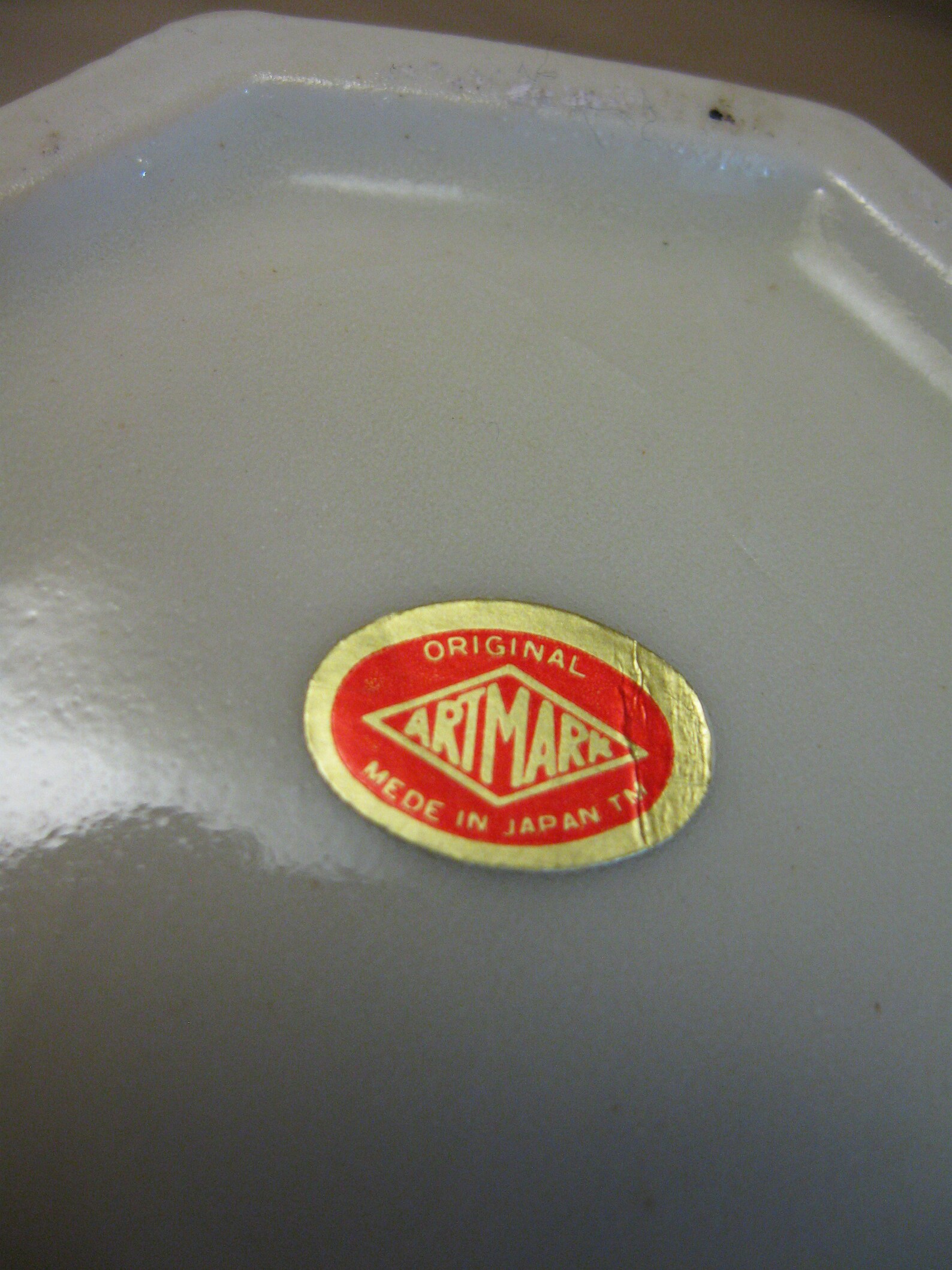 Oriental Octagon Vase Crinkle Look Deep Blue White Orange - Etsy