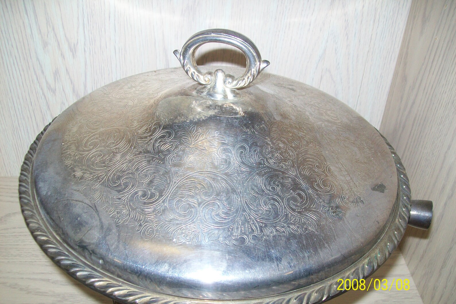 Silver Co Silver Plate 4 Piece Casserole Chafing Set Stand Water Dish ...
