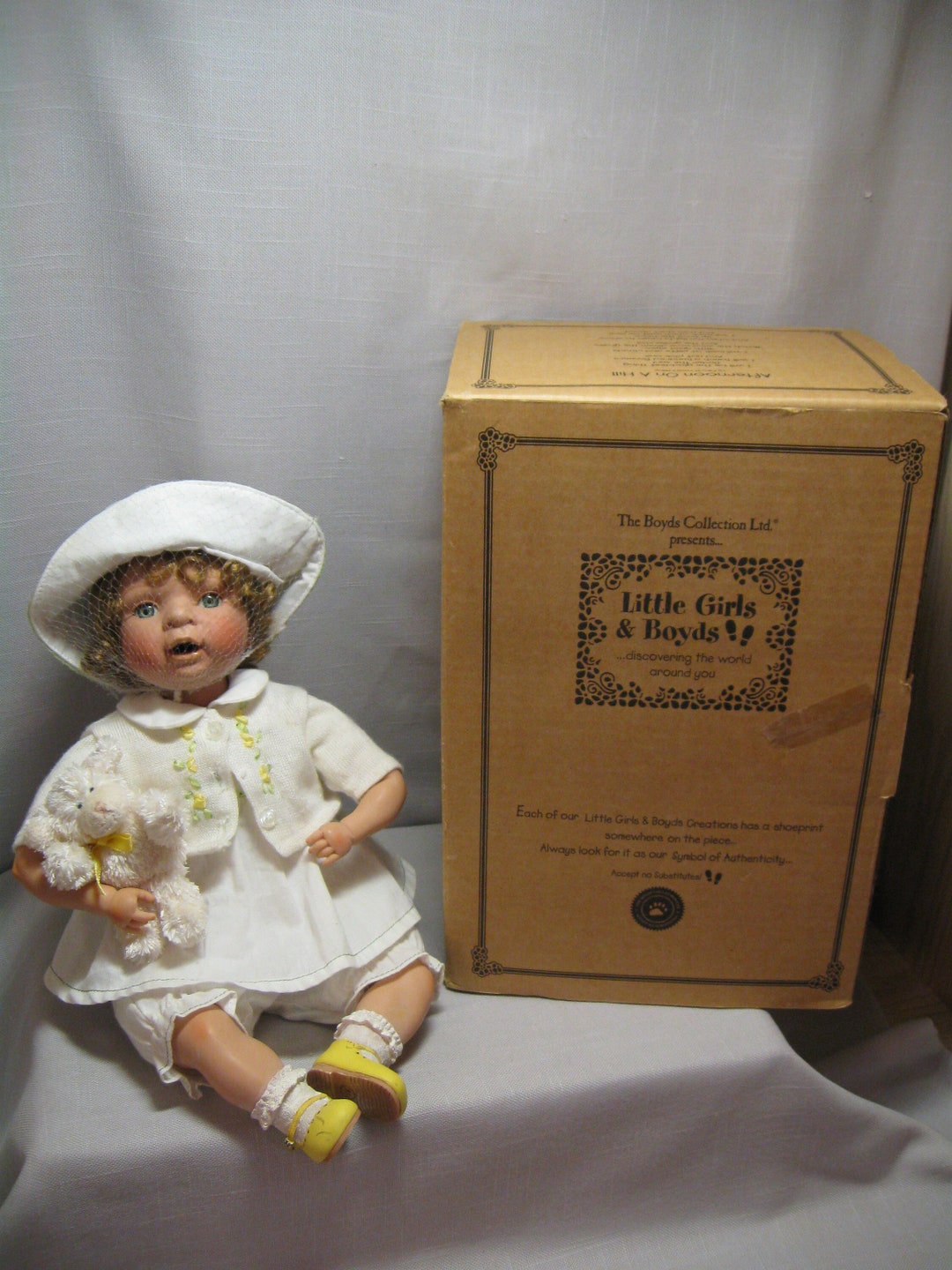 Doll Porcelain Name Mary With Felice A Little Lamb Hand Made ...