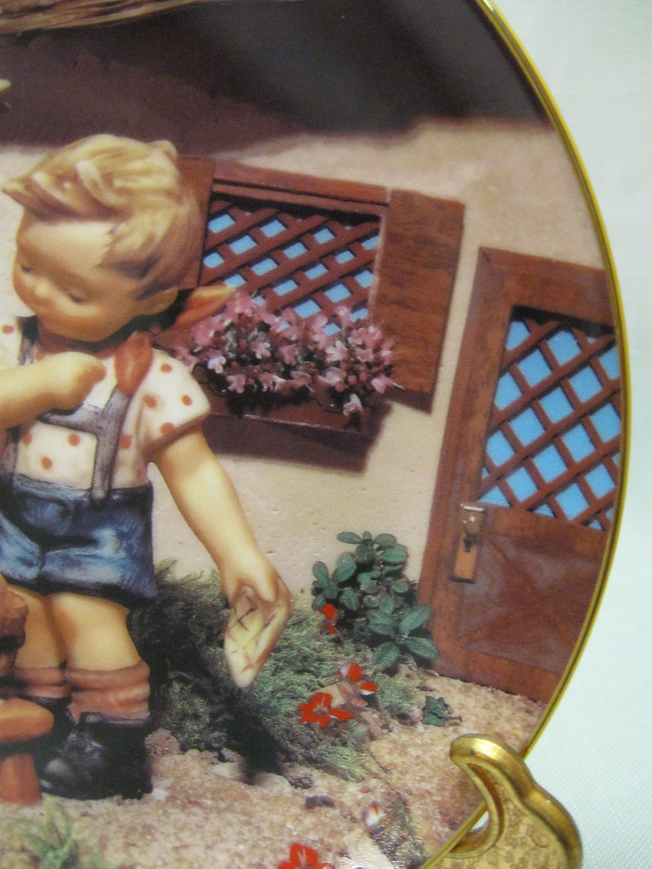 Collector Plate Fine Porcelain 23kt Gold Trim Squeaky Clean Little ...