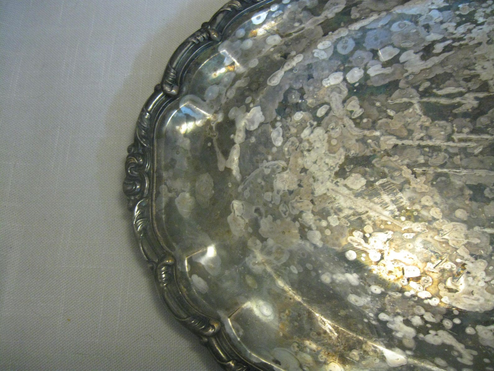 Silver Plate Butler Waitress Serving Tray Stamp Crown CC 21 | Etsy