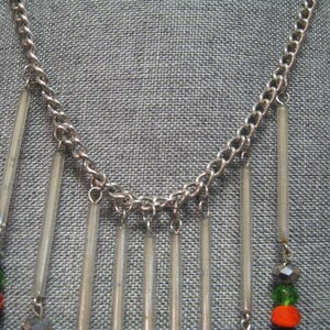 Necklace Bid Waterfall Choker Pendents Multi Color Tone - Etsy