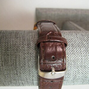 Men's Watch Mreurio Quartz Movement 20 Genuine Leather Band Strap Brown ...