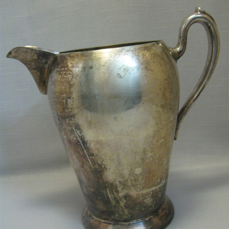 Silver Plate Pitcher - Etsy