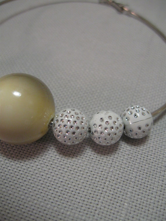 Earrings Pierce Extra Large Hoop Silver Tone Dangle R… - Gem