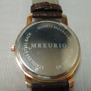 Men's Watch Mreurio Quartz Movement 20 Genuine Leather Band Strap Brown ...