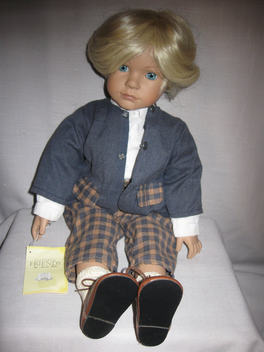 Doll Boy Name Benjamin Faithful Friends Artist Heidi Ott Blonde Hair ...