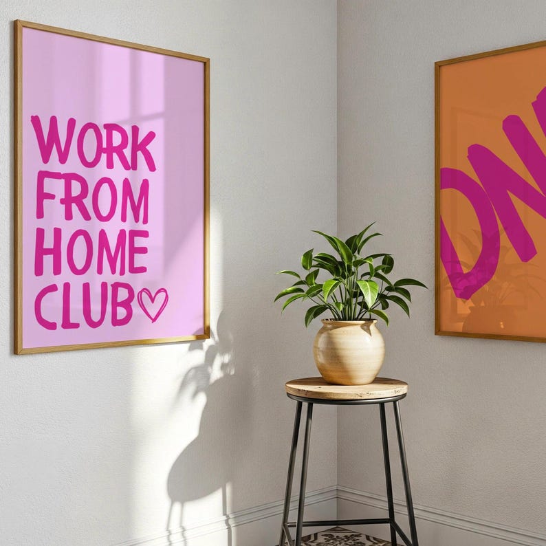 Funny WFH Quote Prints - Home Office Wall Art (digital Download) - Etsy