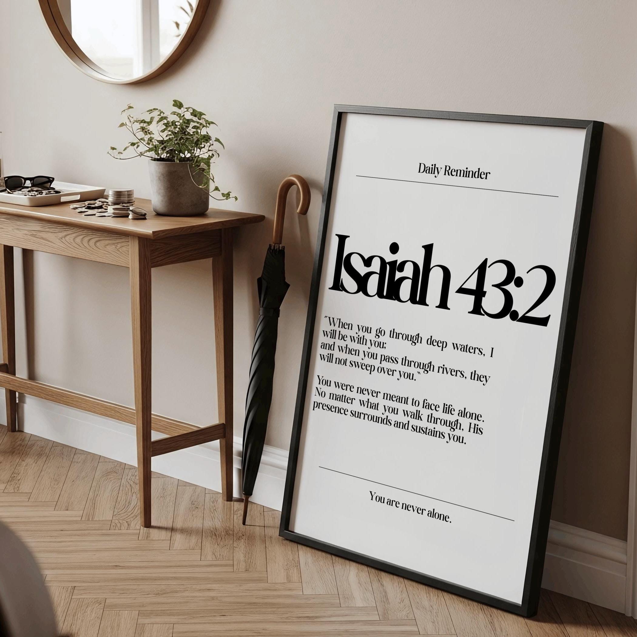 Daily Reminder Scripture Wall Art Set | Christian Bible Verse Prints ...