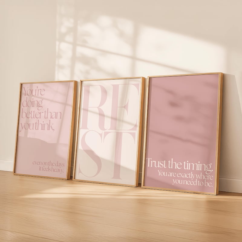 Blush Pink Decor - Etsy UK