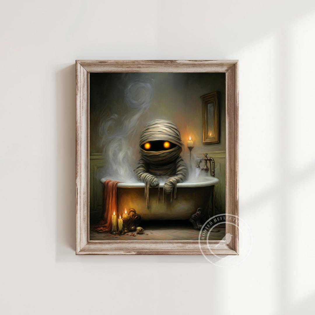 Cottagecore Mummy Art Print: Spooky Halloween Decor (digital Download ...