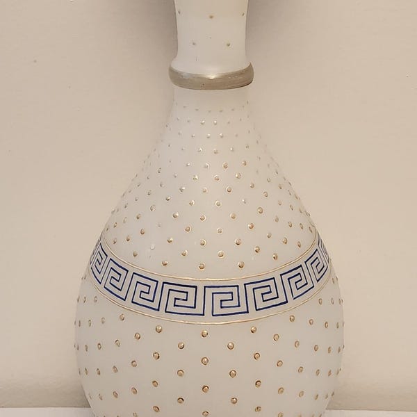 Greek Key Vase - Etsy